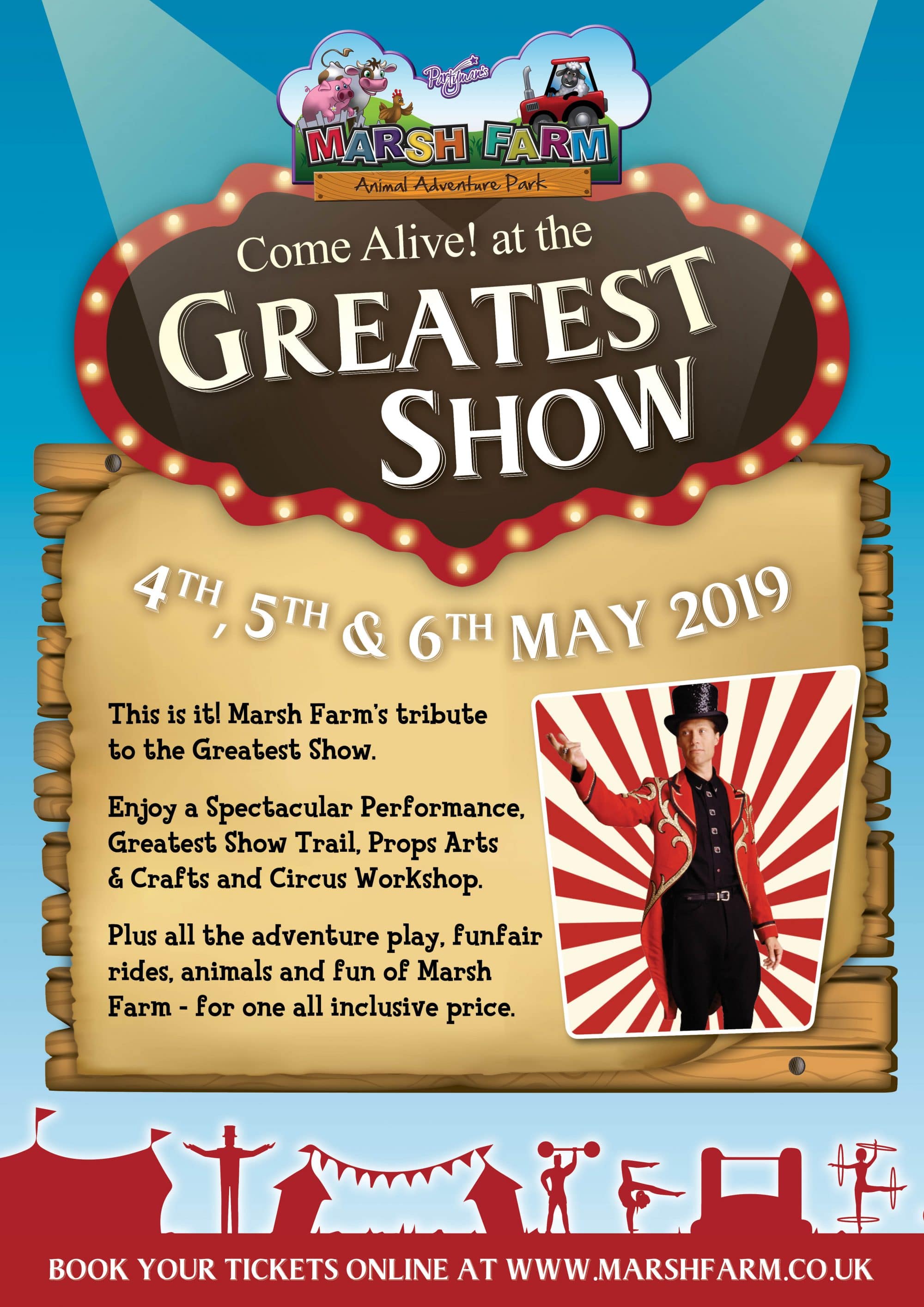 A3 Greatest Show poster - Marsh Farm