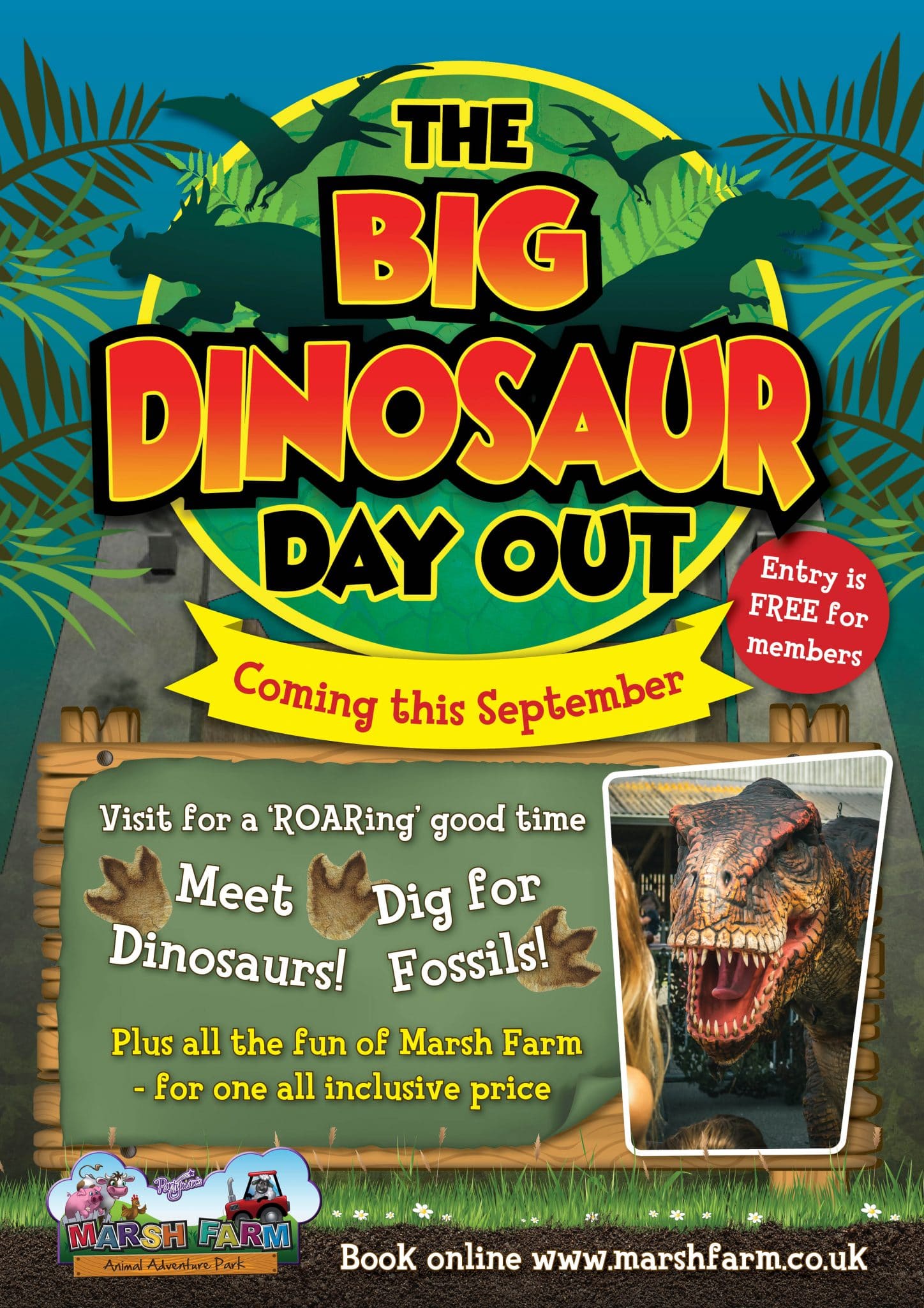 Dino Day Poster 2020 - Marsh Farm